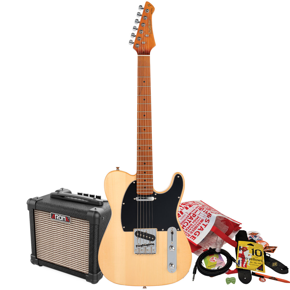 Northstar NS2 T Style Electric Guitar Pack Natural Matte – Music at Noosa