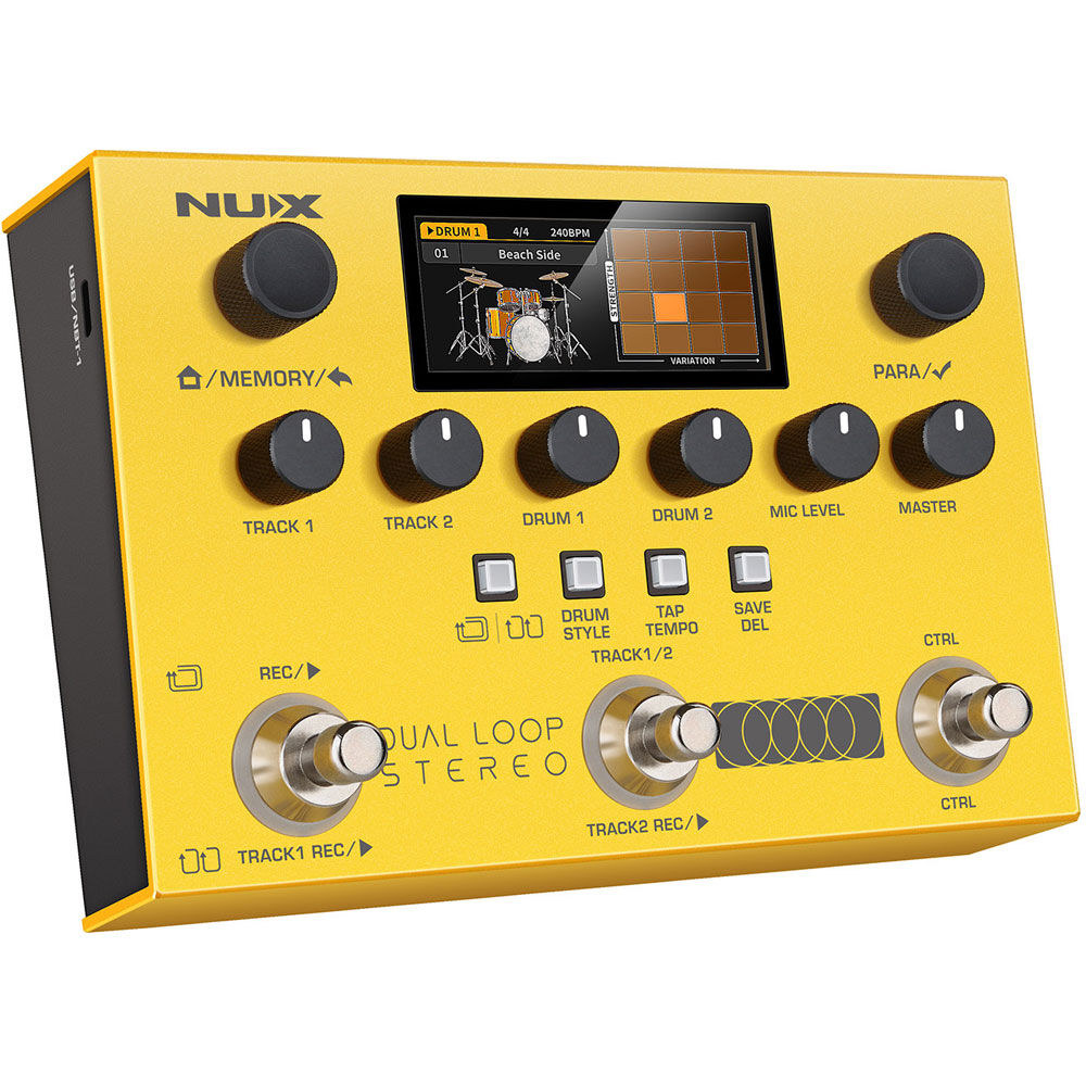 NU-X Monarch Series Dual Loop Stereo Pedal Dual Loop & Dual Rhythm ...